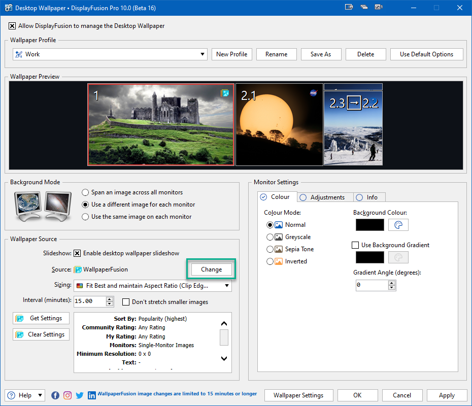Imgur Wallpaper Source • Help Guide • DisplayFusion by Binary Fortress Software